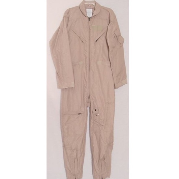 military | Jackets & Coats | Vintage Flight Suit Nomex Cwu27p Tan ...